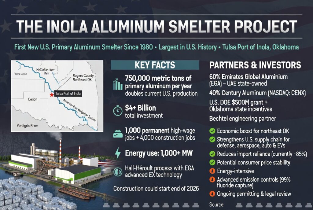 The Inola Aluminum Smelter Project: What It Is and Potential Impacts ...